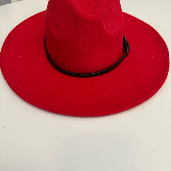 Other | Vibrant Red Fedora Hat | Poshmark